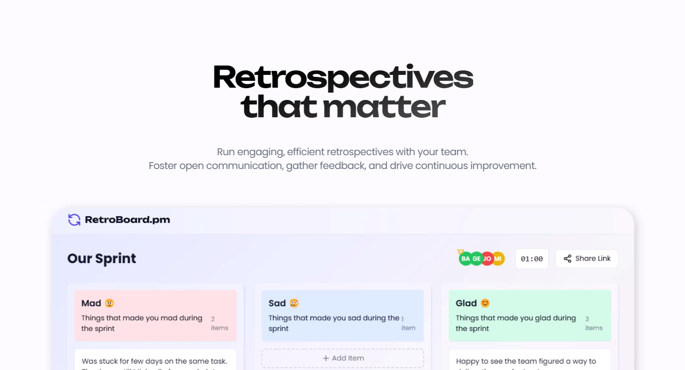 RetroBoard.pm - Agile Retrospectives made easy
